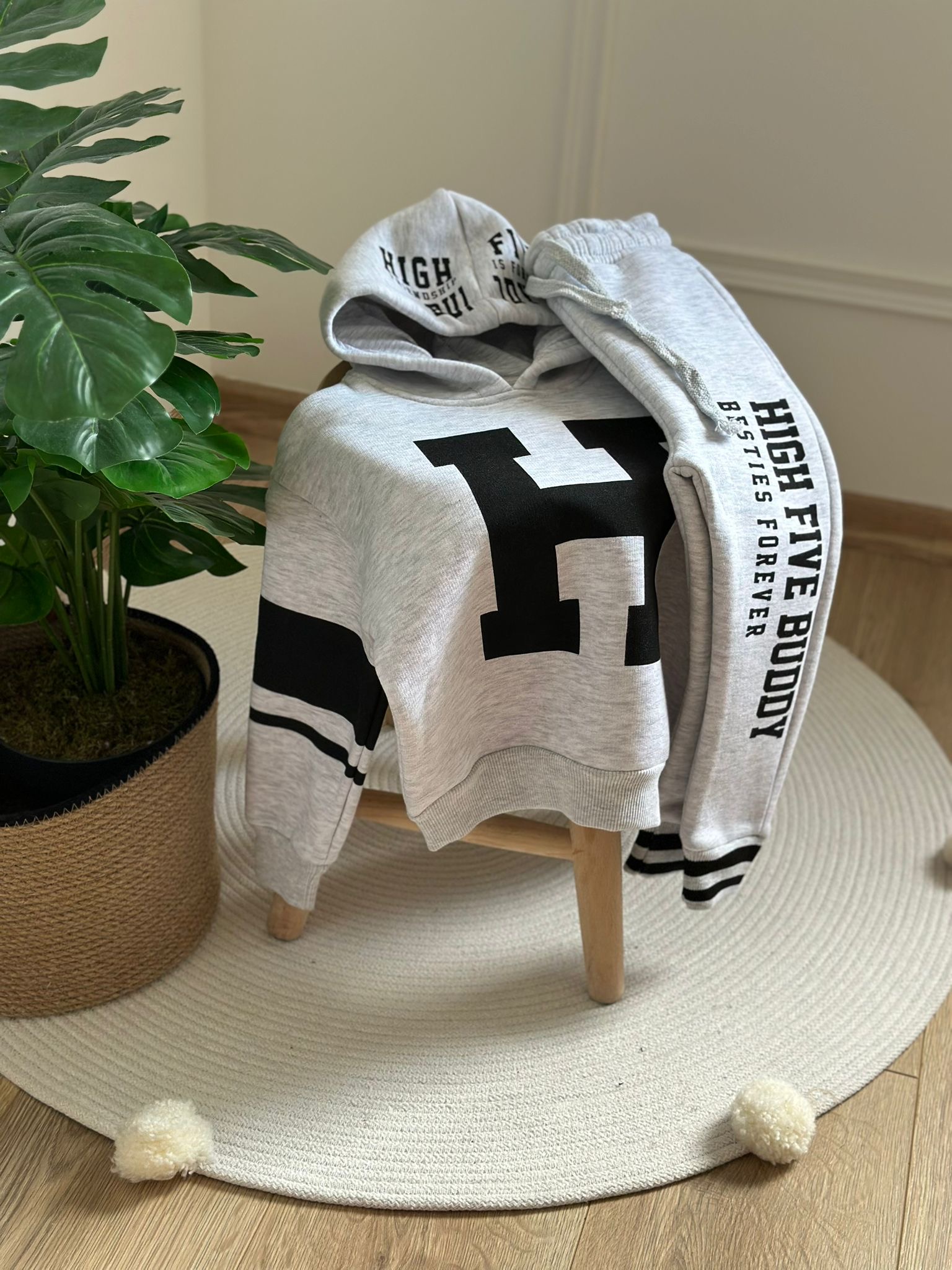 Gri Büyük High Five Buddy Eşofman Takımı | 2Baby2Mom | Anne, Baba ...